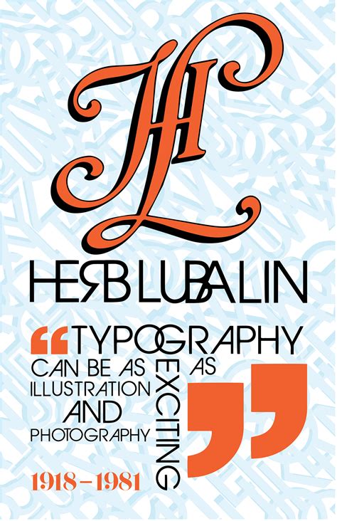 Typography Herb Lubalin On Behance