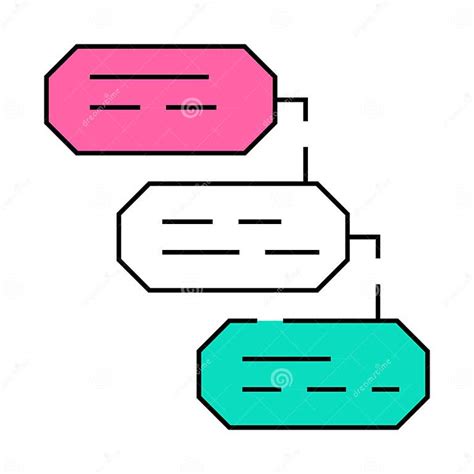 Analysis Sequence Icon Color Illustration Stock Illustration