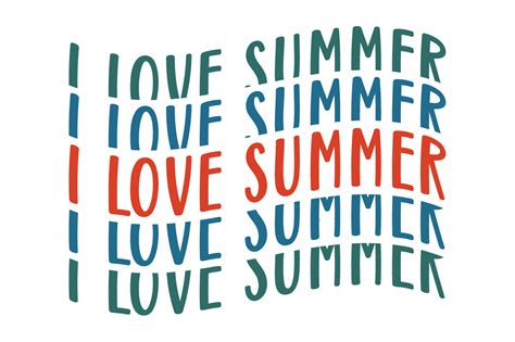 I Love Summer Graphic By Mninishat · Creative Fabrica