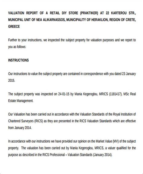 Land Valuation Property Valuation Certificate