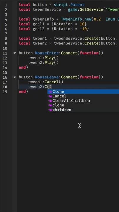 Mouse Hover Ui Tween Luau Roblox Robloxedit Robloxstudio Devlog