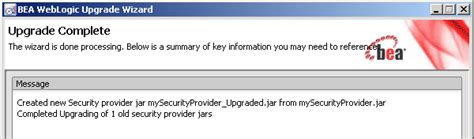 Upgrading A Security Provider