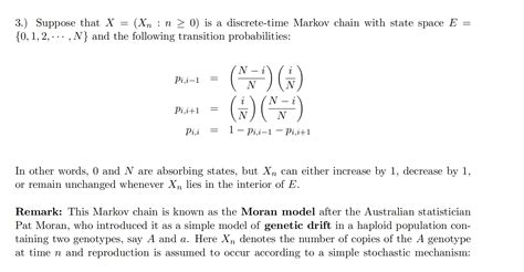 6 Identify The Communicating Classes Of The Moran