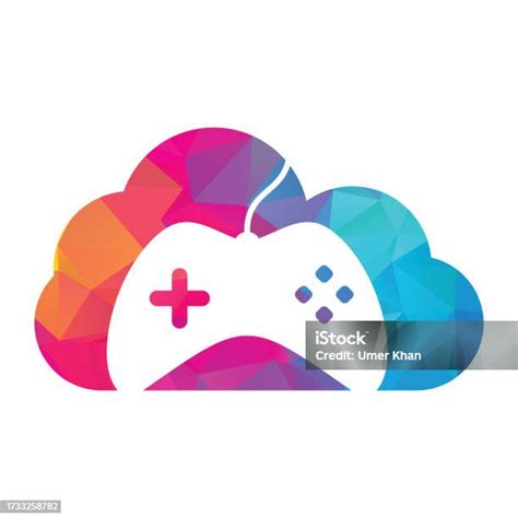 Konsep Bentuk Cloud Game Template Desain Logo Ilustrasi Stok Unduh Gambar Sekarang Atlet