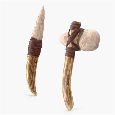 Ancient Stone Tools Collection 3d Model 44 3ds Fbx Obj Ma Max