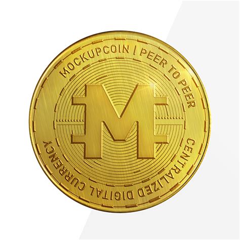 دانلود موکاپ سکه کریپتوکارنسی با کیفیت بالا Psd دیاکوگرافیک
