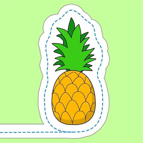 Paper Cut Out Pineapple