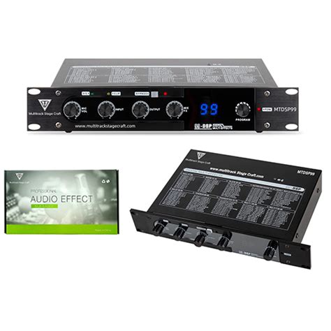 Digital Multi Effect Reverb Delay Processor Mtdsp 99 Color Black