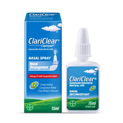 Clariclear® Nasal Spray Blocked Nose Relief