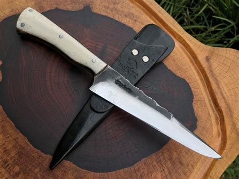 Faca Em Aço Carbono 5160 Cabo Em Osso Bovino 6 Polegadas Davila Facas Magazine Luiza