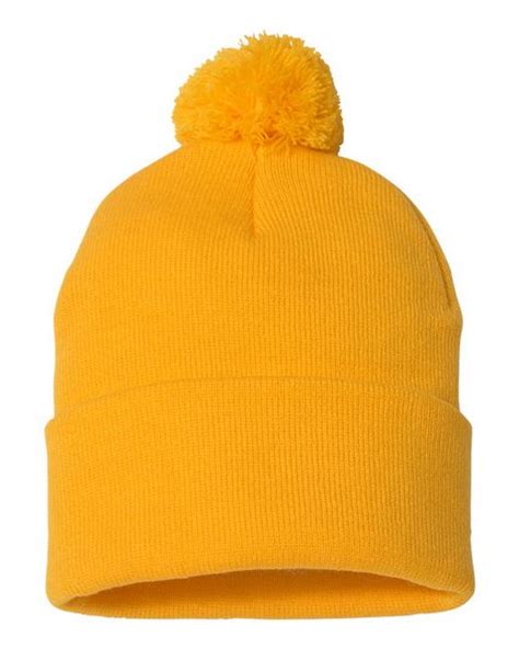 Shirtwholesaler Sportsman Sp15 Pom Pom 12 Knit Beanie