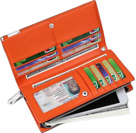 Huztencor Carteras Largas Para Hombre Billetera Plegable De Cuero Con