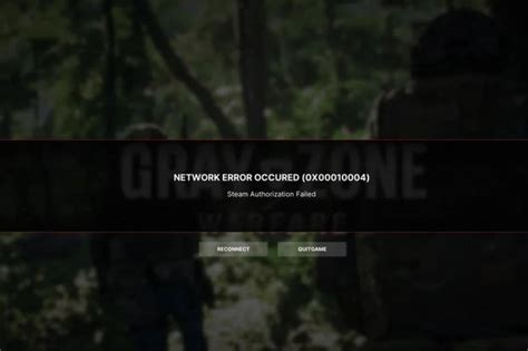 Fix Gray Zone Warfare Network Error Occurred Error 0x00010004 Steam