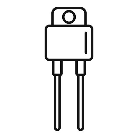Premium Vector Resistor Antenna Icon Outline Vector Central Circuit Computer Energy
