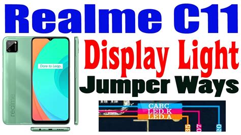 Realme C Display Light Backlight Repair Jumper Ways Display Light Problem Gsm Free Equipment