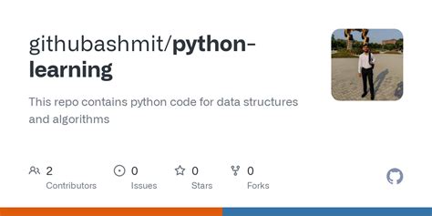 GitHub Githubashmit Python Learning This Repo Contains Python Code For Data Structures And