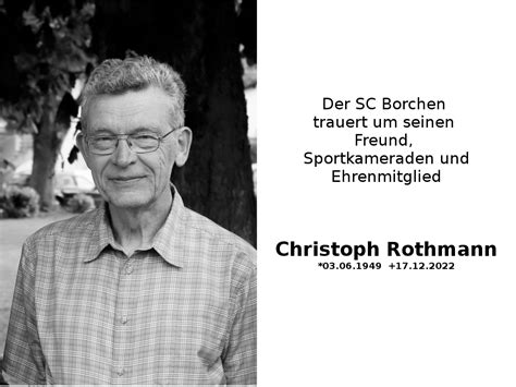 Nachruf Christoph Rothmann Sc Borchen Leichtathletik
