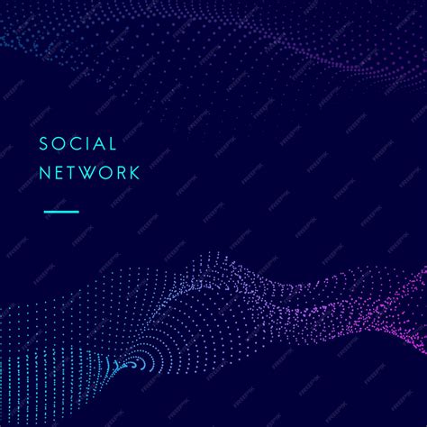Free Vector Data Visualization Particle Dynamic Wave Pattern Vector
