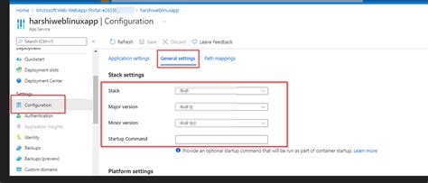 azure updatestartupcommandandruntimestack error azureweapp deploy