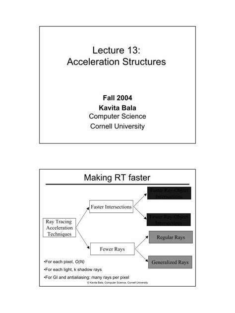 pdf lecture 13 acceleration structures dokumen tips