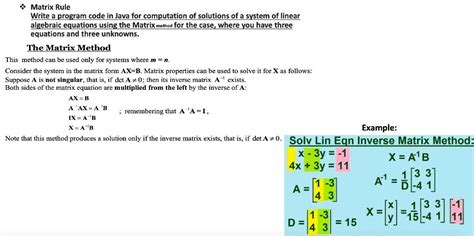 Solved Matrix Rule Write A Program Code In Java For