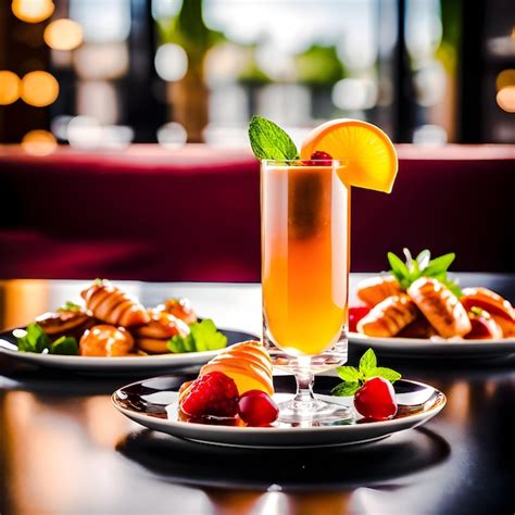 Premium Vector Cocktails Assortment Served Classic Drink Menu Concept