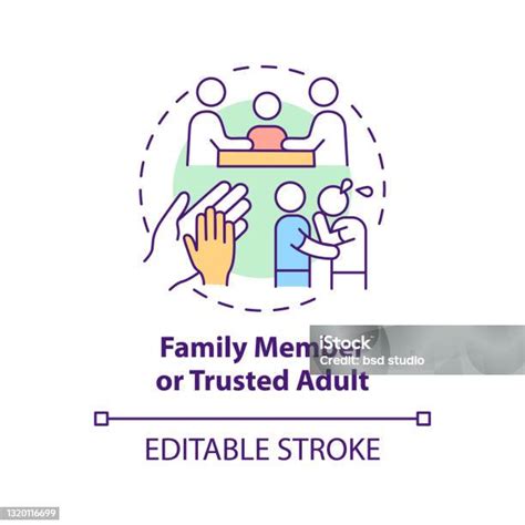 가족 구성원 및 신뢰할 수 있는 성인 개념 아이콘 0명에 대한 스톡 벡터 아트 및 기타 이미지 0명 Mental Wellbeing 가족 Istock