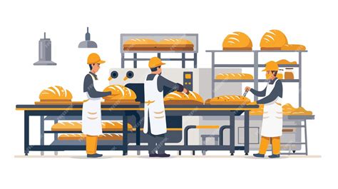 Industria De La Panadería Moderna Fábrica De Panadería Proceso De