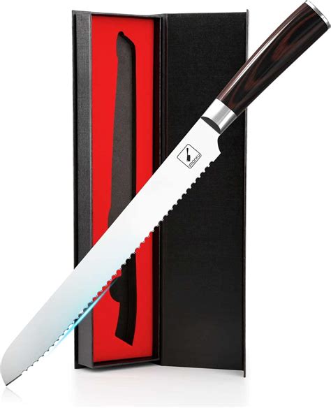Imarku Bread Knife 10 Inch Serrated Knife High Carbon