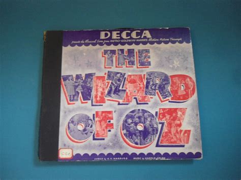 Wizard Of Oz 78 Decca Record Set 1939 Judy Garland