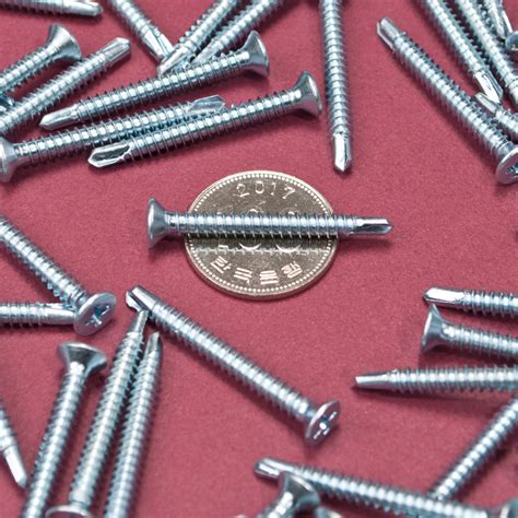 직결피스 직결나사 철판 피스 접시머리 8x38 백색 온채널