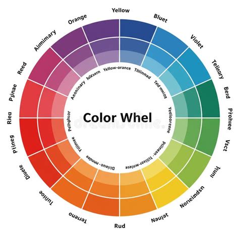 Primary Color Wheel Chart