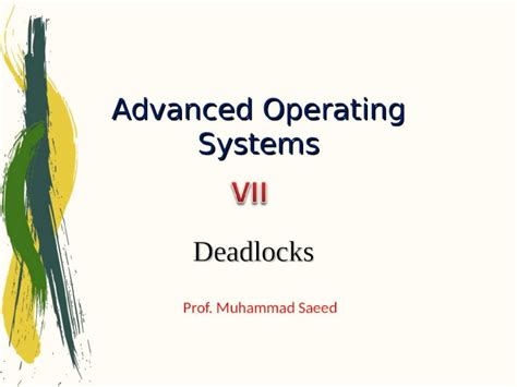Ppt Advanced Operating Systems Prof Muhammad Saeed Deadlocks Dokumentips