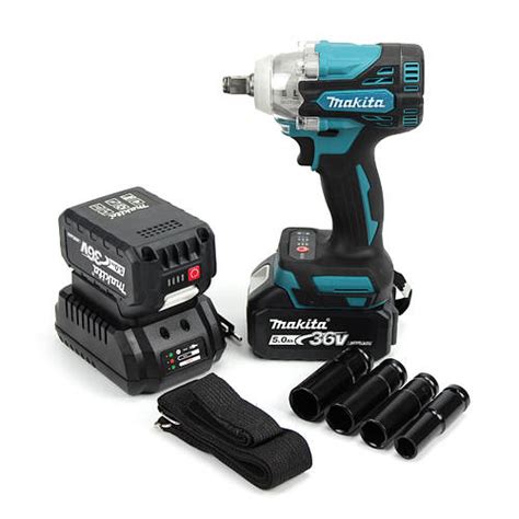 Аккумуляторный гайковерт Makita DTW301 (36V, 5AH) с набором ...