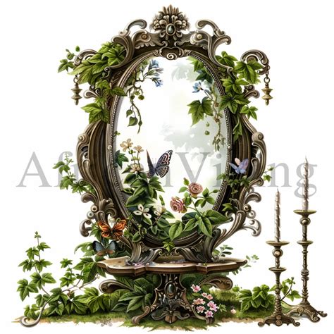 Antique Mirrors Clipart 10 High Quality S Digital Download