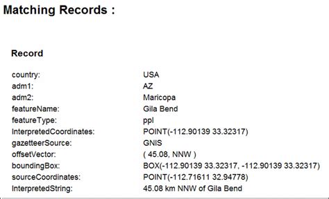 georeferencing a general textual location with biogeomancer