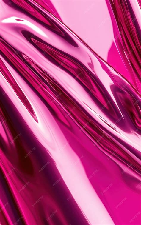 Shiny Plastic Surface With Bold Magenta Gloss Premium Ai Generated Image