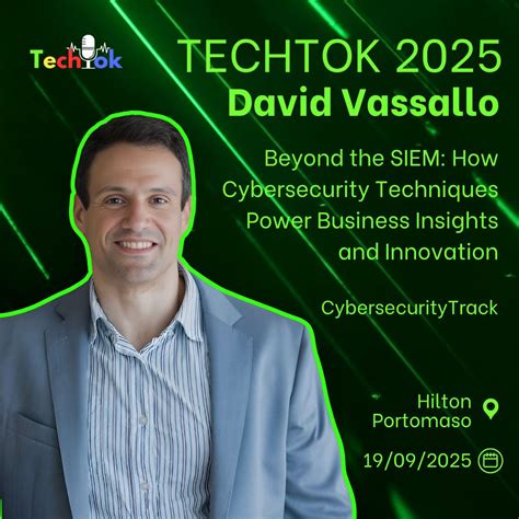 David Vassallo On Cybersecurity And Business Insights At Techtok 2025
