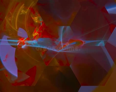 Abstract Digital Fractal Render Curve Creativetemplate Artistic