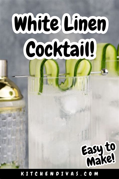 White Linen Cocktail Kitchen Divas