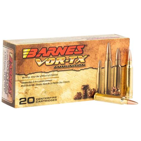Barnes Bullets Vor Tx 556x45mm Nato 62gr Tsxbt Rifle Ammo 20 Rounds