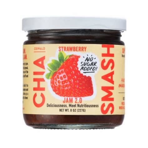 Chia Smash Strawberry Superfood Fruit Spread 8 Oz King Soopers