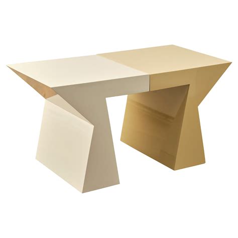 animate objects isabella side table in gloss lacquered solid linden