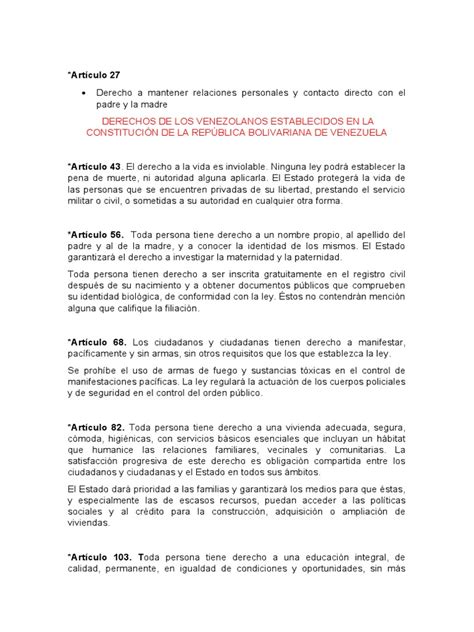Deberes Y Derechos De Los Venezolanos Pdf Estado Política Venezuela