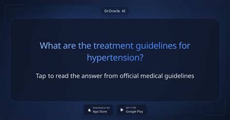 What Are The Treatment Guidelines For Hypertension