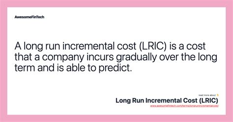 Long Run Incremental Cost Lric Awesomefintech Blog