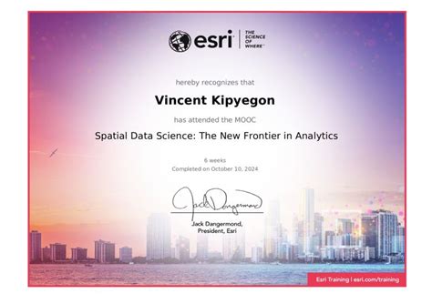 esri spatialdatascience gis dataanalytics esrimooc sustainability machinelearning