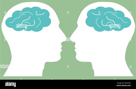 Human Brain Thinking Sign Human Brain In Head Icon Stock Vector Image