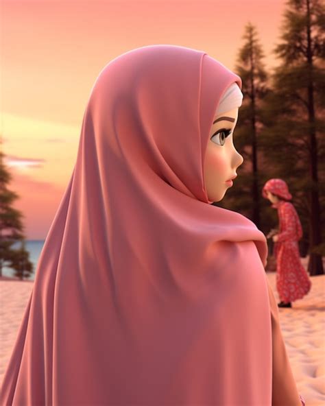 Premium Ai Image Muslimah Beauty 3d