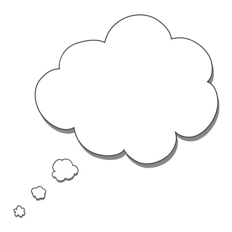 Comic Thought Bubble Cartoon Speech Bubble Comic Speech Cloud